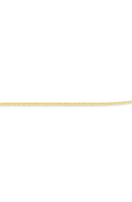Bony Levy 14k Gold 1mm Herringbone Chain Bracelet