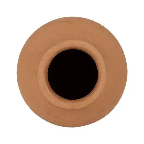 FORESIDE HOME AND GARDEN Multi Stripe Terracotta Vase