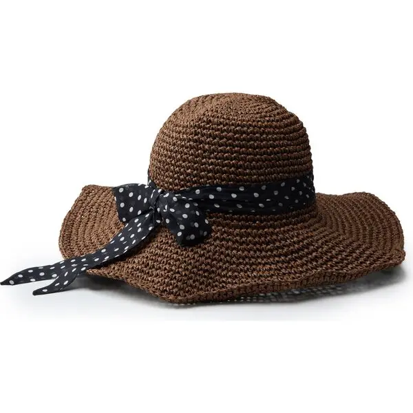 OLAH Tulip Silk Hair Tie Scrunchie - Brown