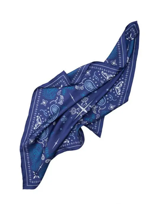 OLAH Paisley Silk Bandana Scarf