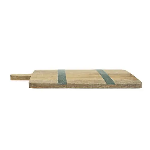 FORESIDE HOME AND GARDEN Cillian Dark Green Tall Marble Serving Board