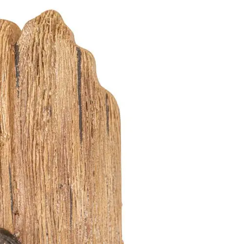 FORESIDE HOME AND GARDEN Rustic Wall Hook Natural Wood & Metal