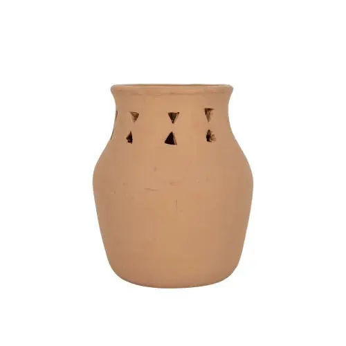 FORESIDE HOME AND GARDEN Southwest Cutout Vase Terracotta