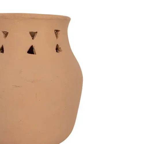 FORESIDE HOME AND GARDEN Southwest Cutout Vase Terracotta