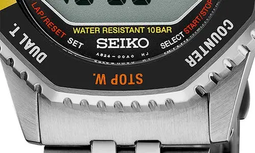 SEIKO WATCHES Seiko Digital Chronograph Bracelet Watch - Yellow