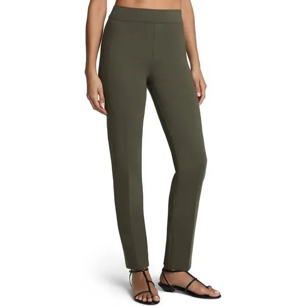 Spanx Spank® High Waist Slim Straight Ponte Pants - Dark Pine