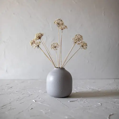 FORESIDE HOME AND GARDEN Textured Vase Metal
