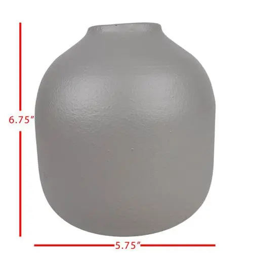 FORESIDE HOME AND GARDEN Textured Vase Metal