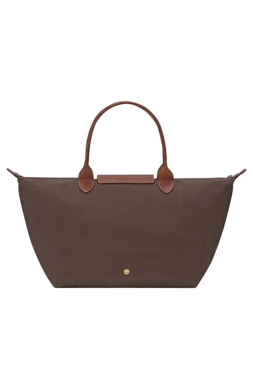 Longchamp Le Pliage Large Top Handle Bag - Mocha