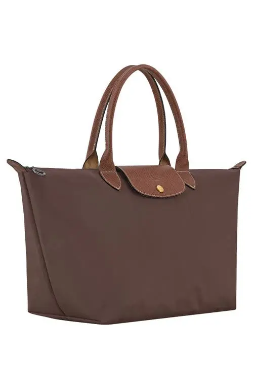 Longchamp Le Pliage Large Top Handle Bag - Mocha