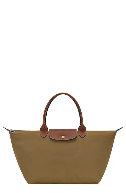 Longchamp Le Pliage Large Top Handle Bag - Olive