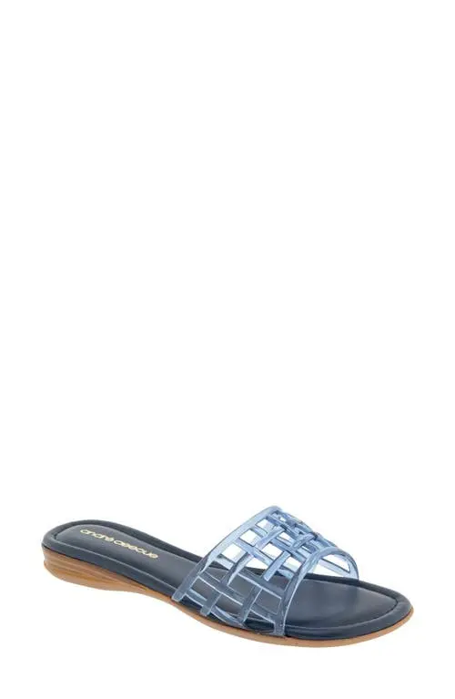 Andre Assous Nabil Jelly Slide Sandal - Navy