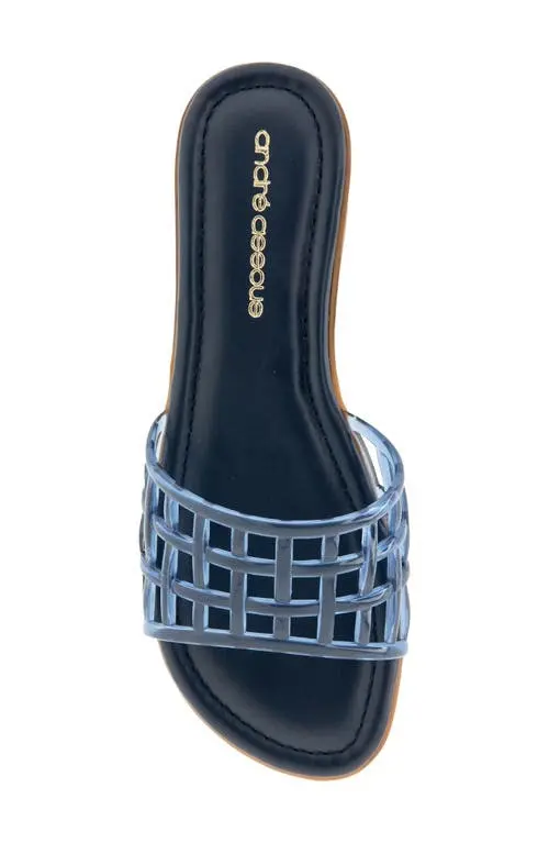 Andre Assous Nabil Jelly Slide Sandal - Navy