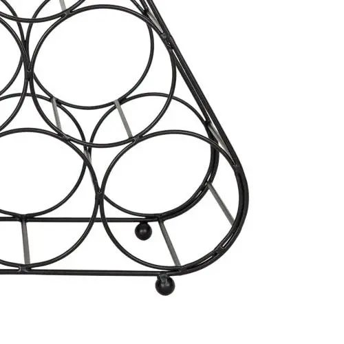 FORESIDE HOME AND GARDEN Six Bottle Wine Holder Metal