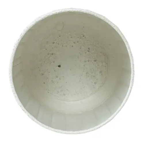 FORESIDE HOME AND GARDEN Fluted Sandy Planter Metal