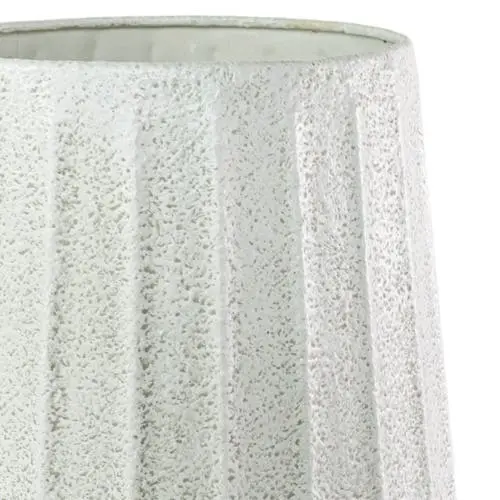 FORESIDE HOME AND GARDEN Fluted Sandy Planter Metal