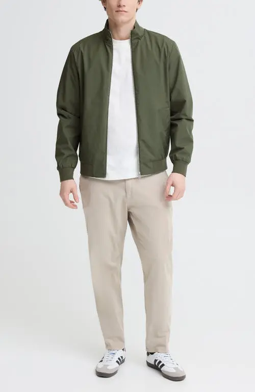 CASUAL FRIDAY Lightweight Zip-up Windbreaker Jacket With Rib-knit Trims
