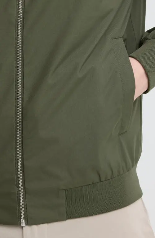 CASUAL FRIDAY Lightweight Zip-up Windbreaker Jacket With Rib-knit Trims