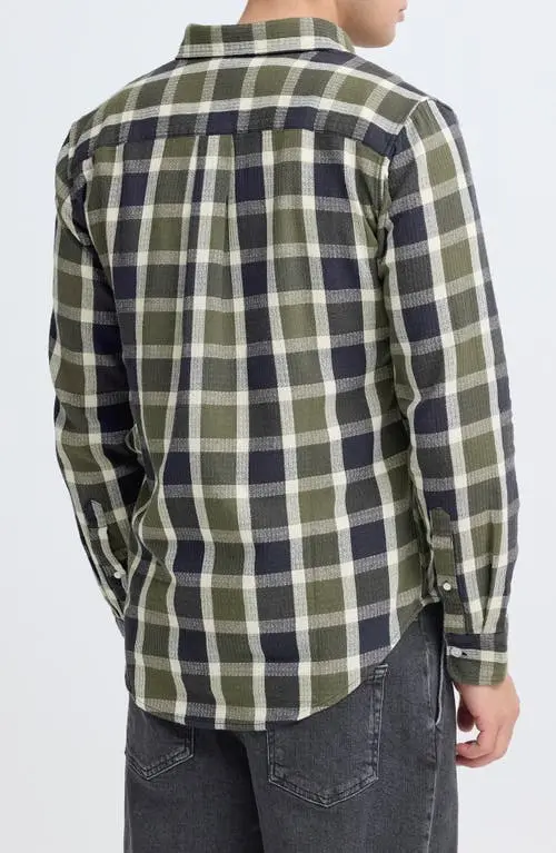 CASUAL FRIDAY Check Regular Fit Cotton Button-up Shirt