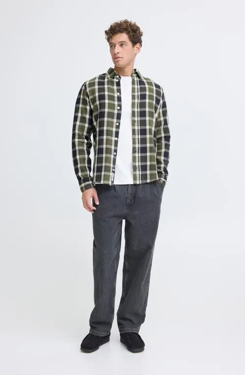 CASUAL FRIDAY Check Regular Fit Cotton Button-up Shirt