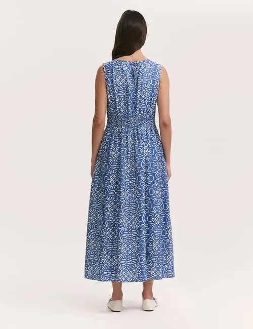 FINERY LONDON Willow Floral Sleeveless Midi Dress