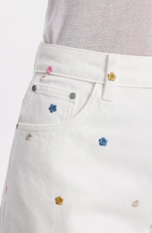 BAYEAS Embroidered High Waist Ankle Barrel Jeans