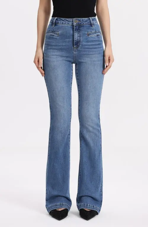 BAYEAS Welt Pocket High Waist Bootcut Jeans - Nova