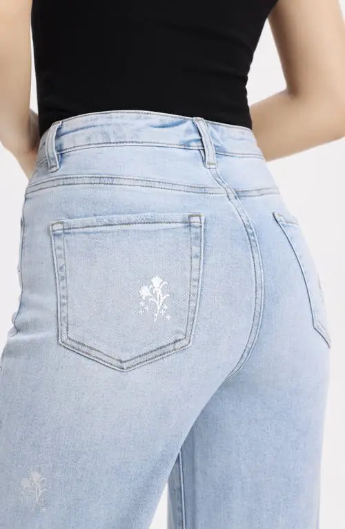 BAYEAS Embellished High Waist Wide Leg Jeans