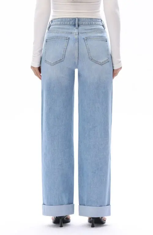 BAYEAS Cuffed Straight Leg Jeans