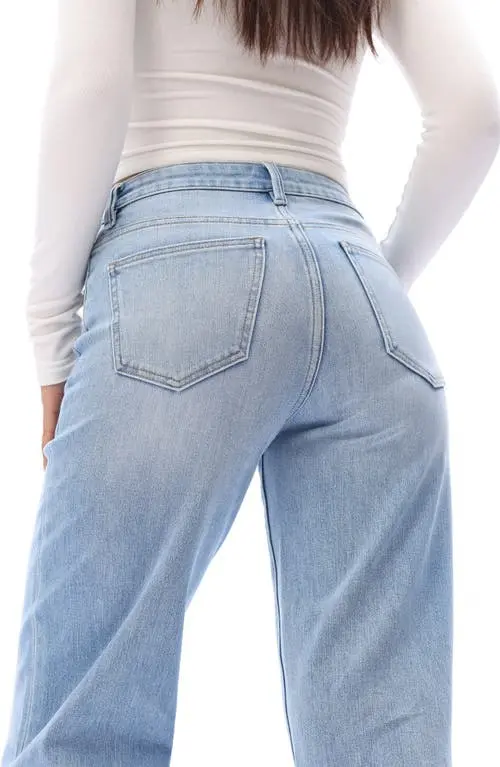 BAYEAS Cuffed Straight Leg Jeans