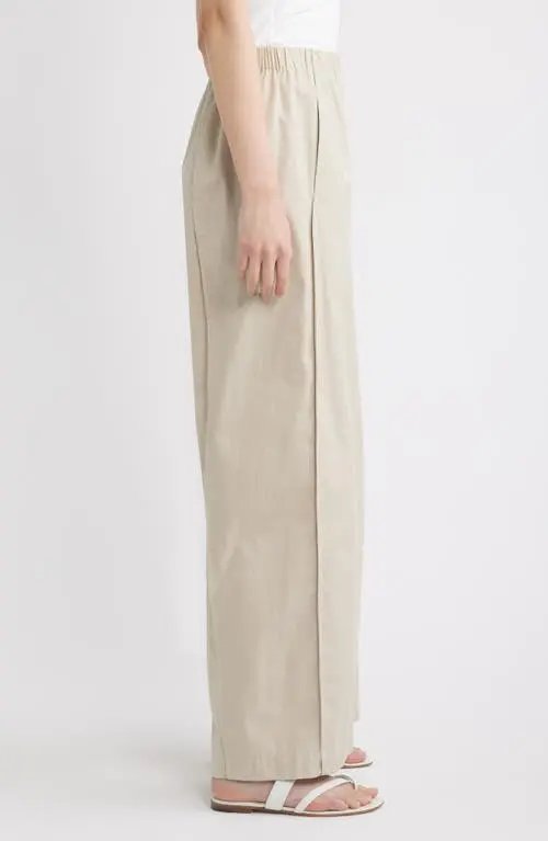 Theory Wide-leg Pull-on Pants - Bright Pewter