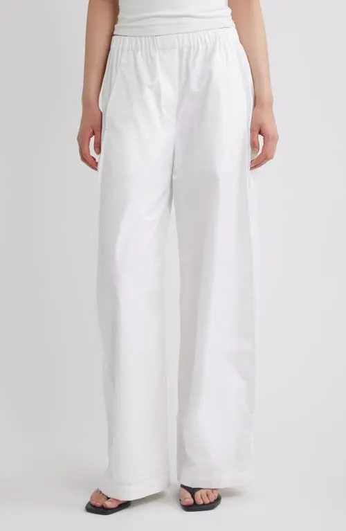 Theory Wide-leg Pull-on Pants - White