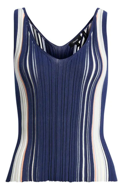Theory Berkley Cotton Blend Scoop Neck Tank