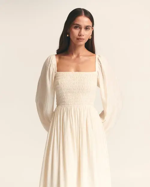 ST MRLO True Midi Dress - Cream