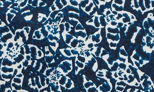 NIC+ZOE Shibori Print Ruffle Sleeveless Top