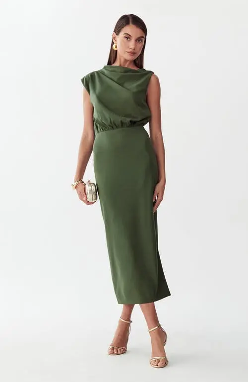 ST MRLO Lily Midi Dress - Olive