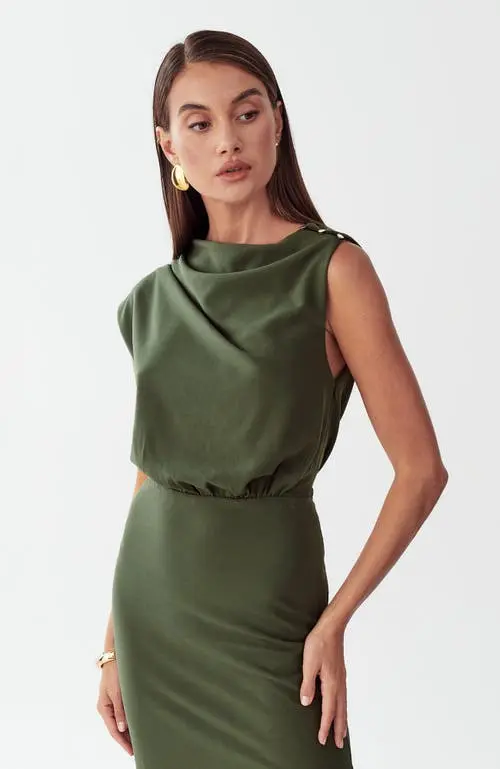 ST MRLO Lily Midi Dress - Olive