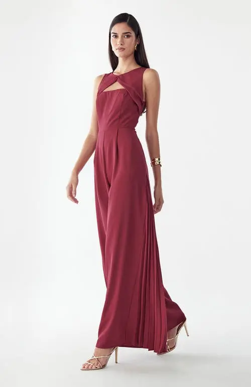 BWLDR Heather Jumpsuit - Berry