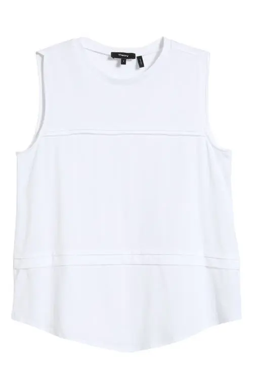 Theory Organic Pima Cotton Step Pleat Tank