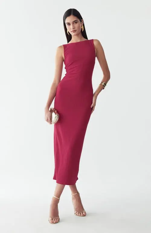 BWLDR Suny Midi Dress - Raspberry