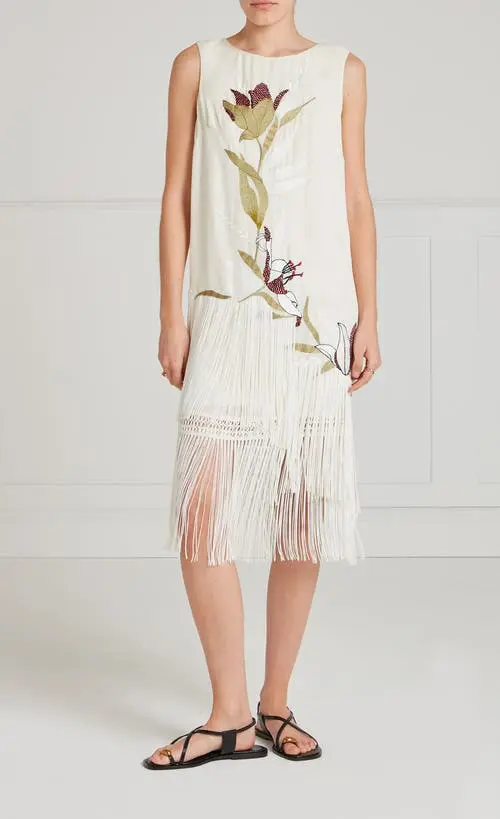 TEMPERLEY LONDON Madeline Mini Dress - Ivory