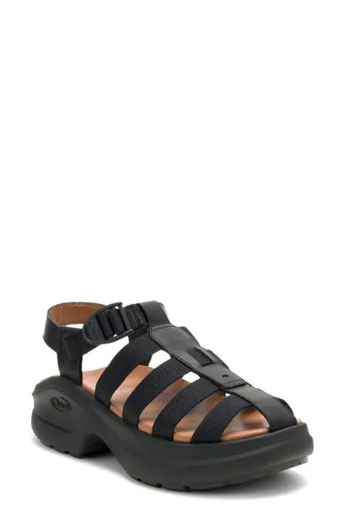 CHACO Cushform Fisherman Sandal - Black