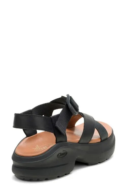 CHACO Cushform Sport Sandal - Black