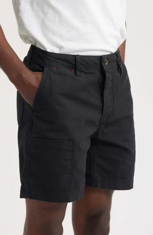 IMPERFECTS Courier Craft Canvas Shorts - Obsidian