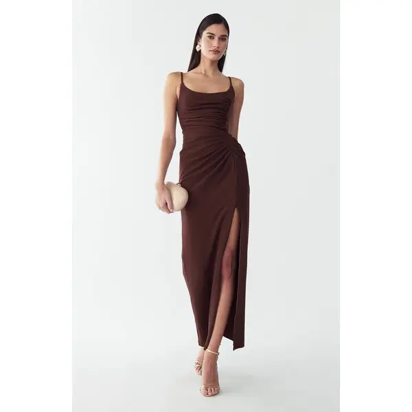 BWLDR Lani Maxi Dress - Chocolate