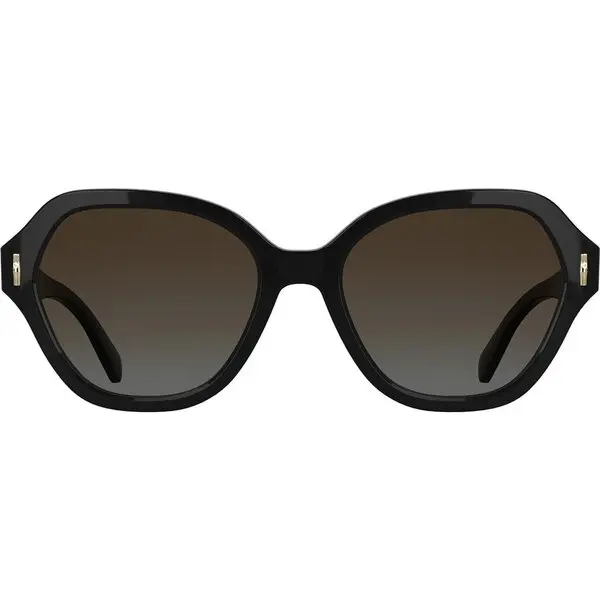 Longchamp Roseau Modified Rectangular Sunglasses - Black