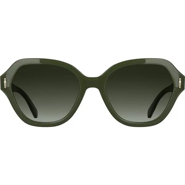 Longchamp Roseau Modified Rectangular Sunglasses - Khaki
