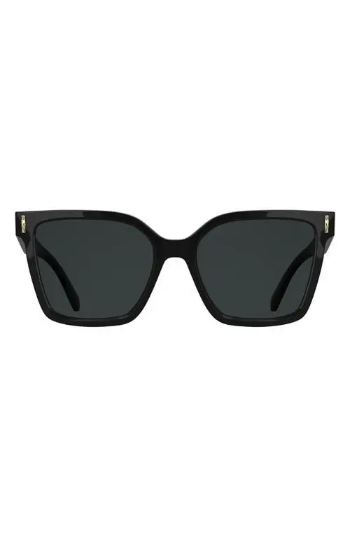 Longchamp Roseau Modified Rectangular Sunglasses - Black