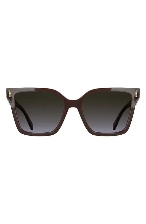 Longchamp Roseau Modified Rectangular Sunglasses - Wine