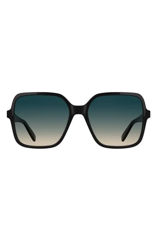 Longchamp Modified Rectangular Sunglasses - Black